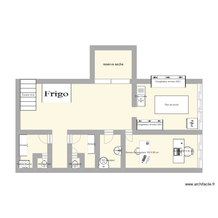 plan etage - Plan dessiné par KEVIN GB