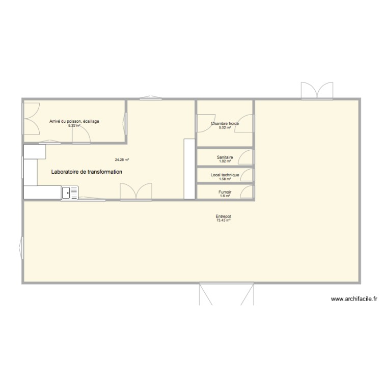 Plan – guérite 1 – Par valentin74 ️ | ArchiFacile