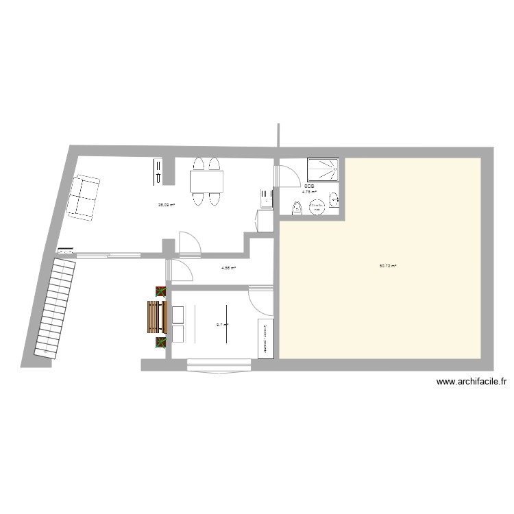 Plzn app 2 bas GENERAC - Plan dessiné par Profession Artisan