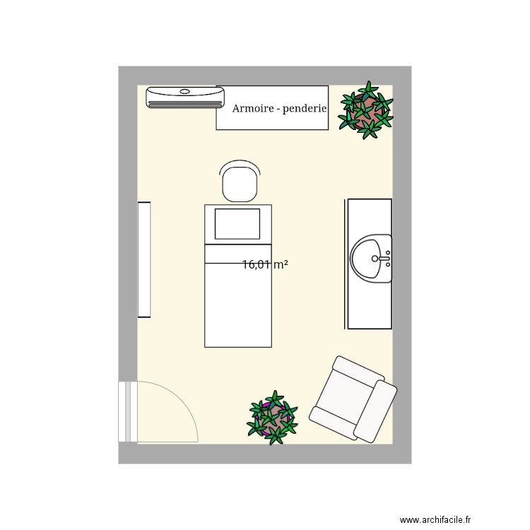 16m2 - Plan dessiné par aphal