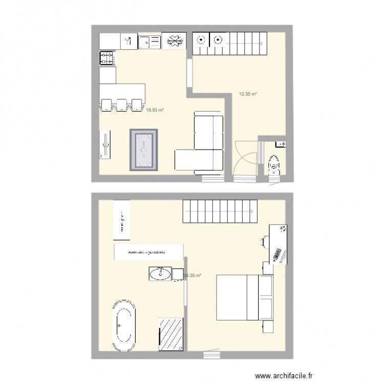 rdc angleur - Plan dessiné par IngridL