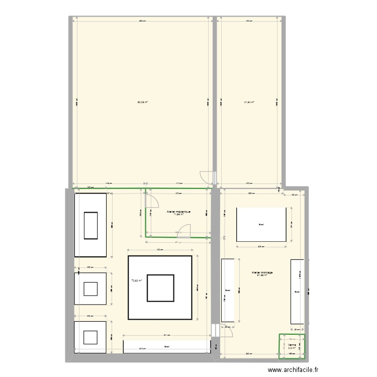 rdc maison - Plan dessiné par salok