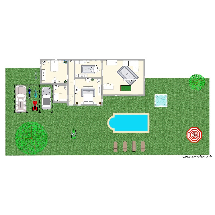 zozo maison - Plan 6 pièces 116 m2 dessiné par cocolasorciere23