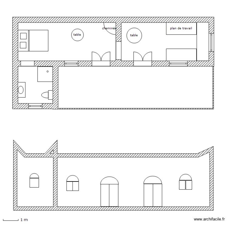 Plan – habitation provisoire 37m2 – Par Moulaybouzerktoune ️ | ArchiFacile