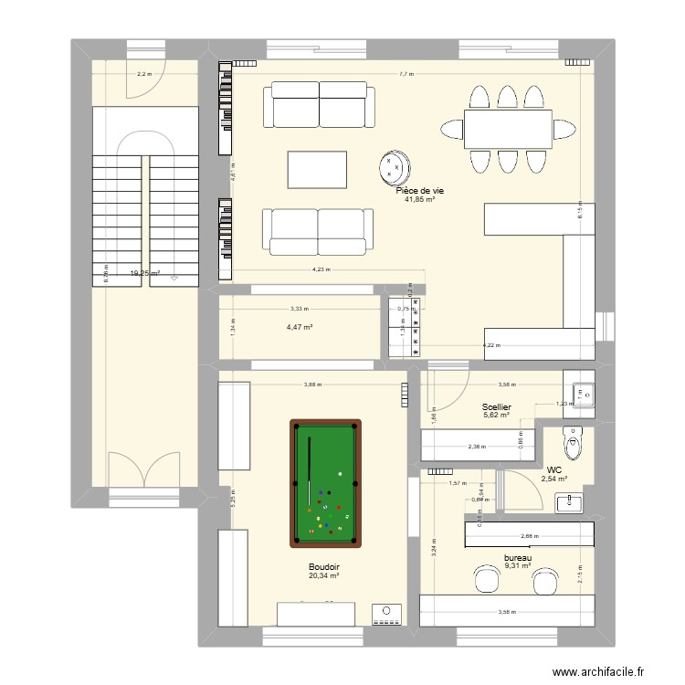 RDC - Plan dessiné par mathmax