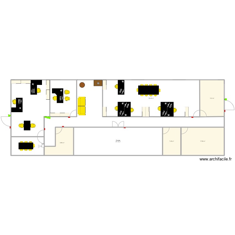 Iso - Plan 8 pièces 162 m2 dessiné par YannSavin