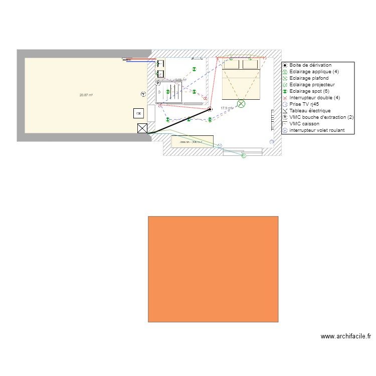 plan lumiére - Plan dessiné par manushirley