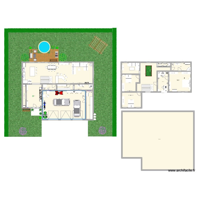 Portique d'entré - Plan dessiné par inspectexquebec