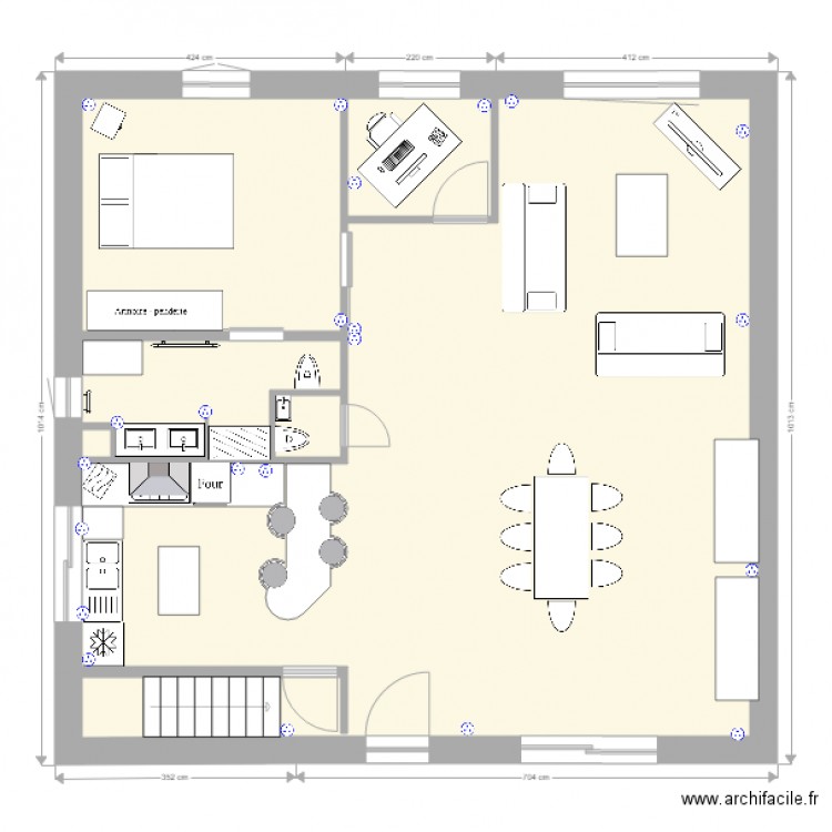 Pan - Plan dessiné par cassale