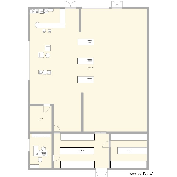 Magasin bio - Plan dessiné par MagasinBio2019
