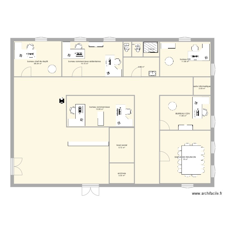 Plan – PROJET DEPOT – Par DR63 ️ | ArchiFacile