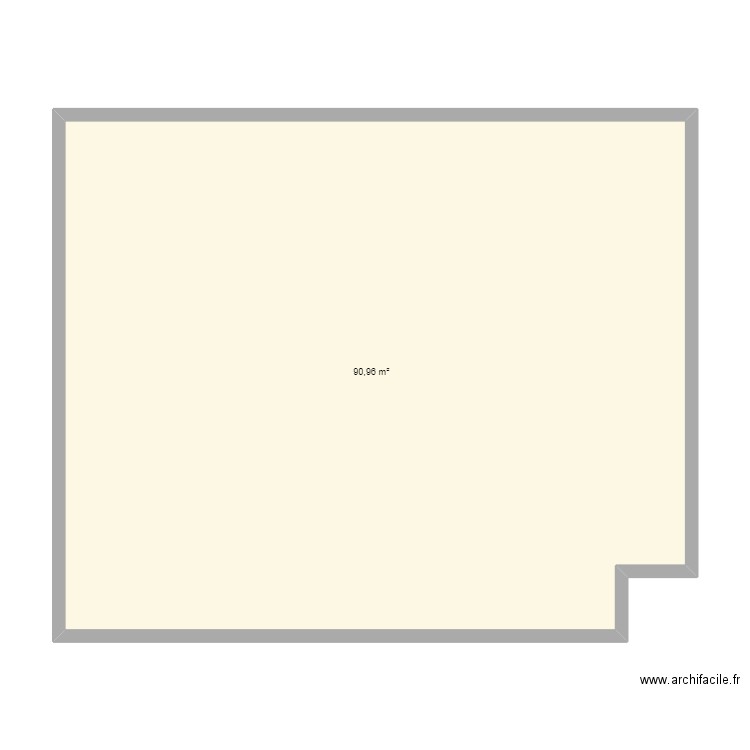 trano - Plan 1 pièce 91 m2 dessiné par Bere2011