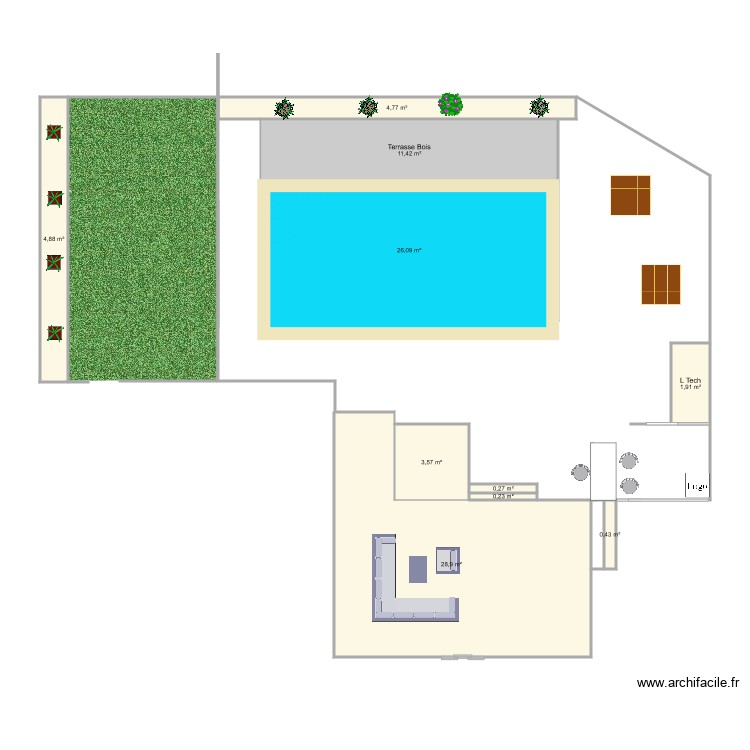 Projet piscine - Plan dessiné par compere48