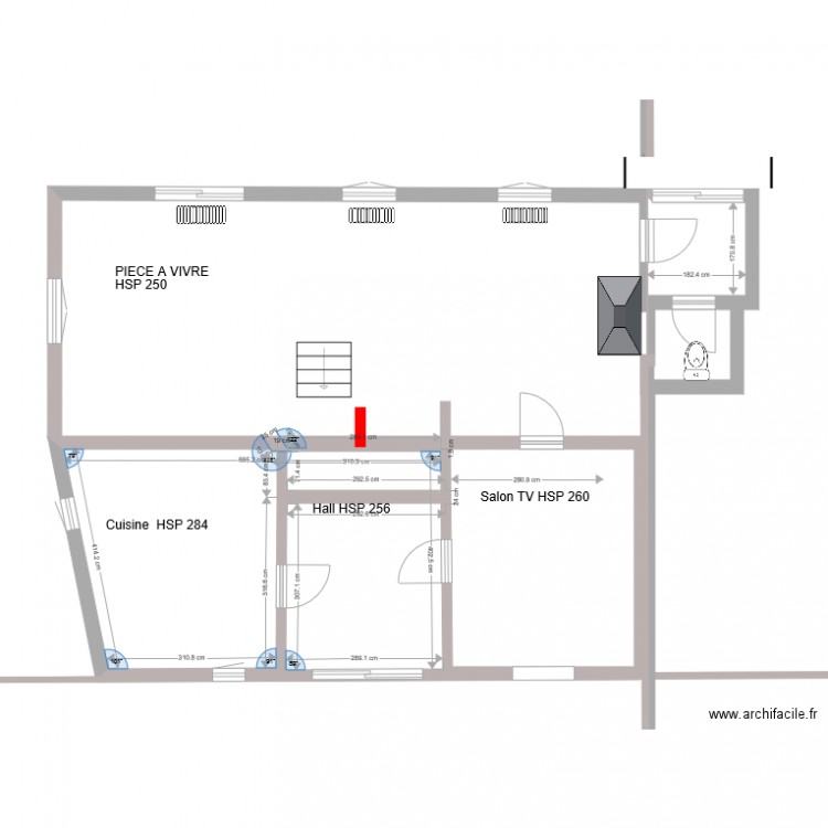 plan RDC - Plan dessiné par csantoine