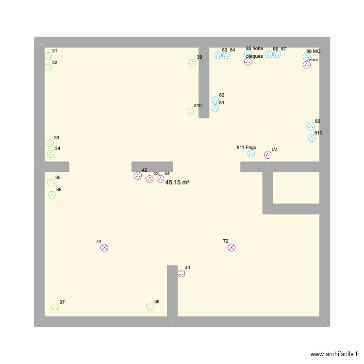 rdc elec - Plan dessiné par ClmLndo