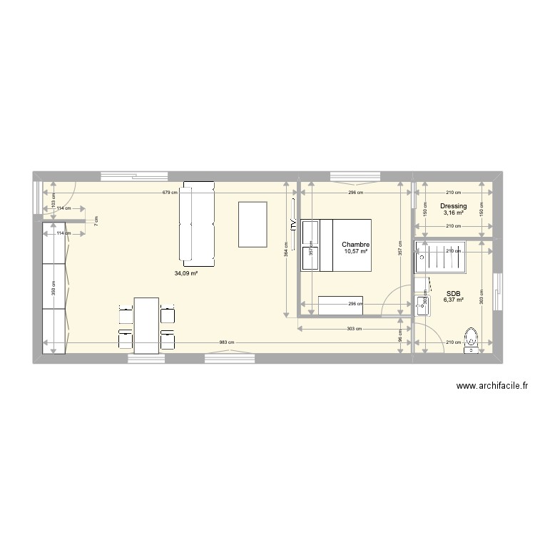 Maison container - Plan dessiné par CharlyTH