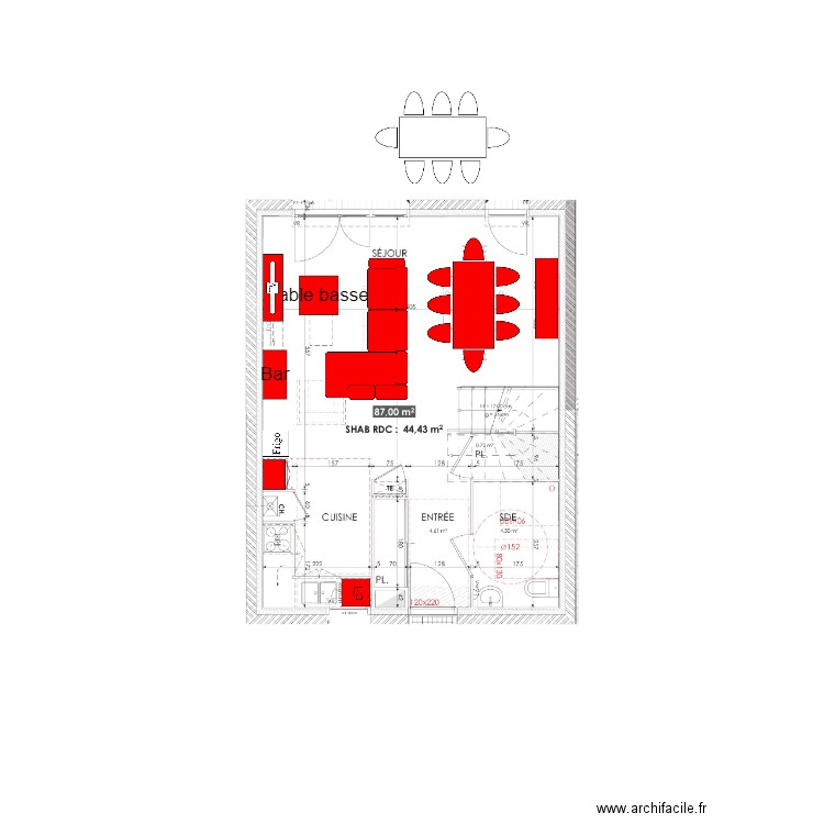 Rdc Plan Final - Plan dessiné par emarnolydia