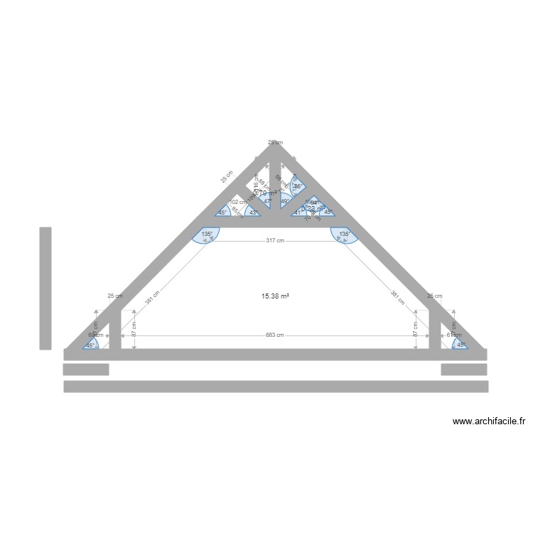 Plan – charpente – Par LAURENTLOBRY ️ | ArchiFacile
