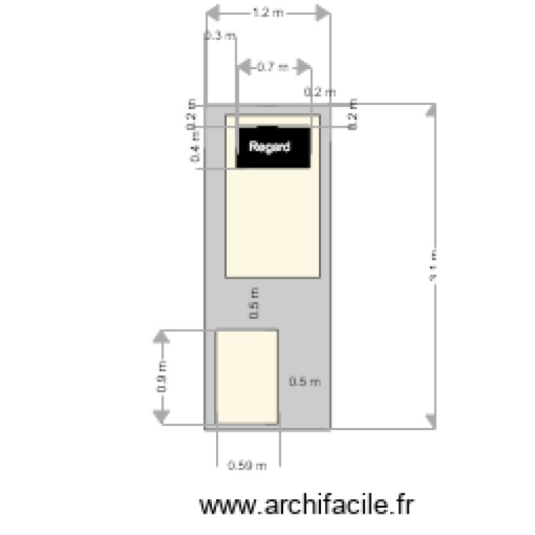 LOCAL TECHNIQUE 2 - Plan dessiné par Laurent1326