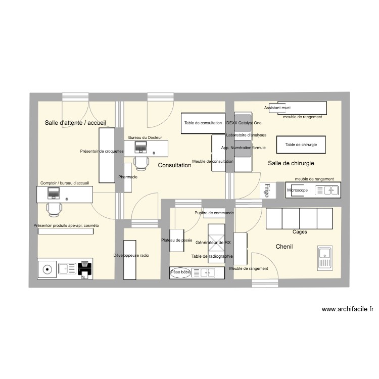 plan clinique - Plan dessiné par cambff