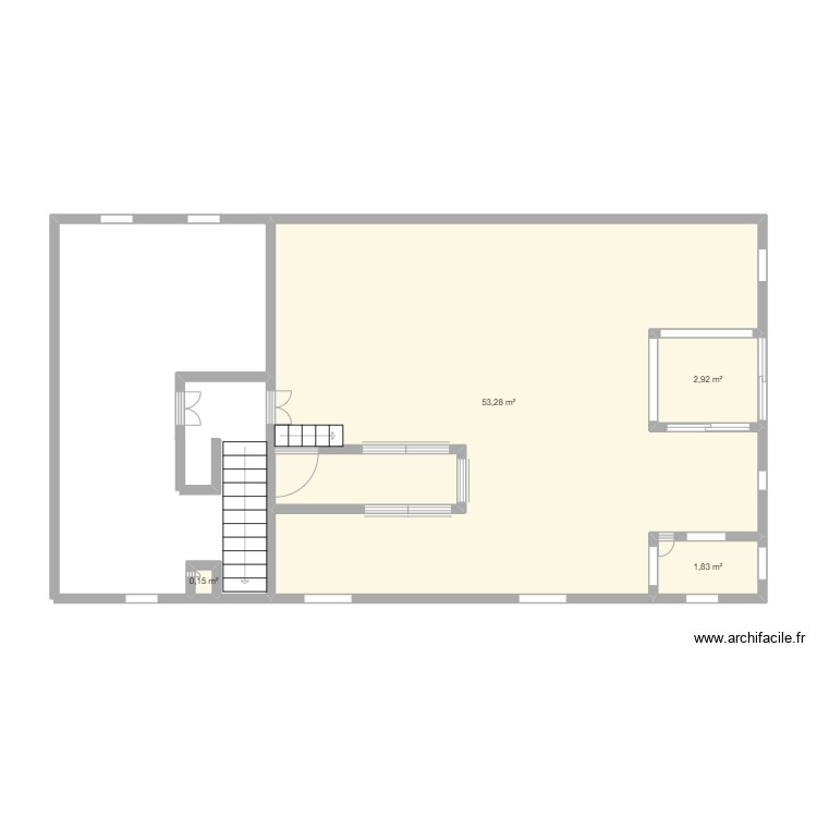 Livmat - Plan 4 pièces 58 m2 dessiné par Karolyne