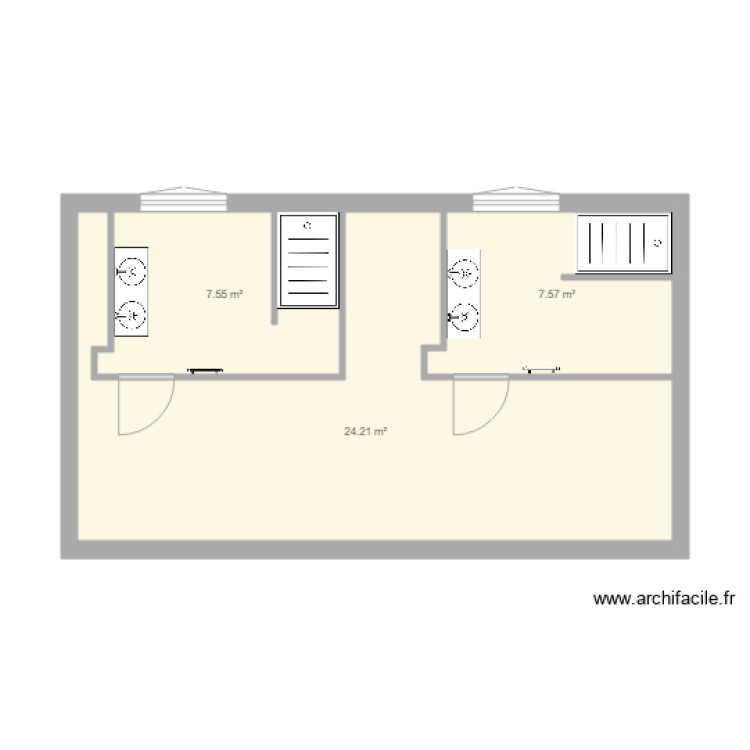 sdb - Plan dessiné par fredival