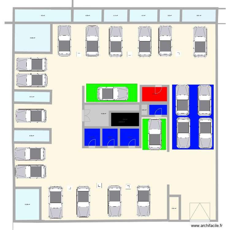Parking v2 - Plan dessiné par Bechir87