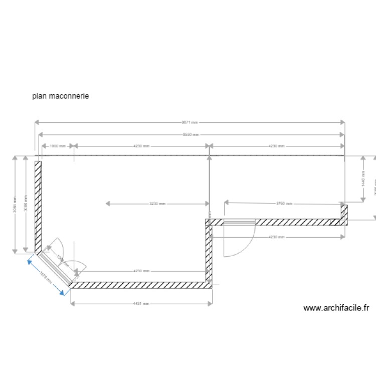 Plan – plan maconnerie – Par thierry teyssier ️ | ArchiFacile