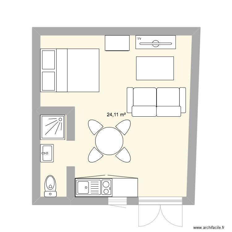 studio - Plan dessiné par gildubo