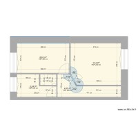 Studio 30m2 - Plan 1 pièce 29 m2 dessiné par Laure45800