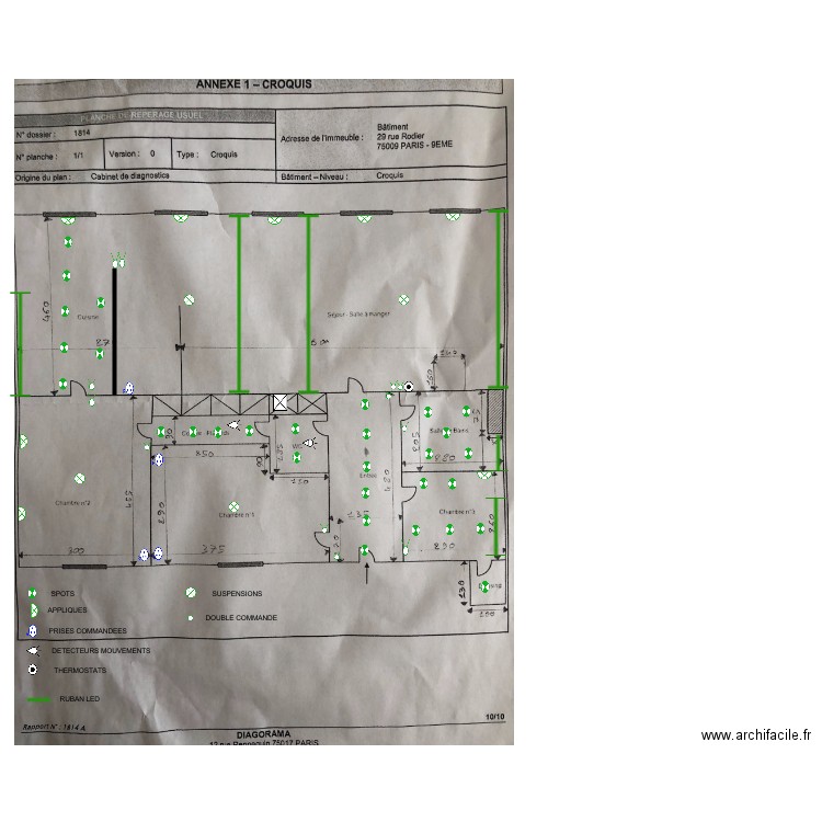 ECLAIRAGE - Plan dessiné par botelec