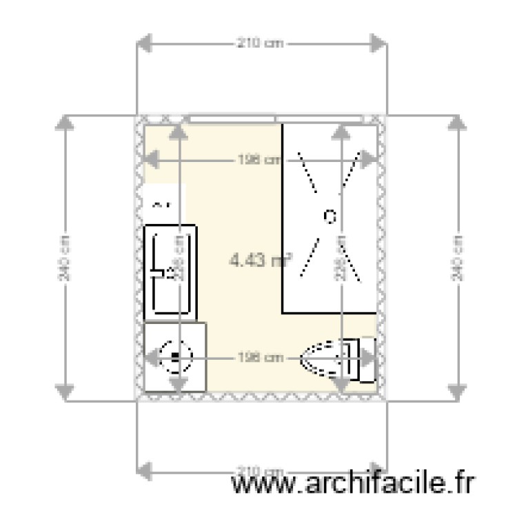sdb - Plan dessiné par nanargege