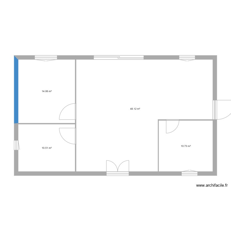 Plan – maison F3 – Par HARA ️ | ArchiFacile