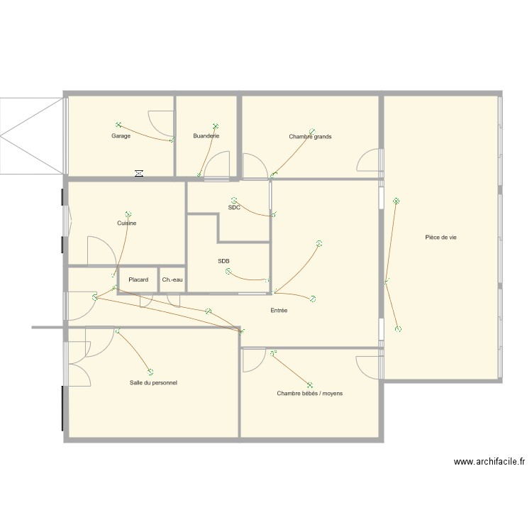 plan eclairage - Plan dessiné par pieroots