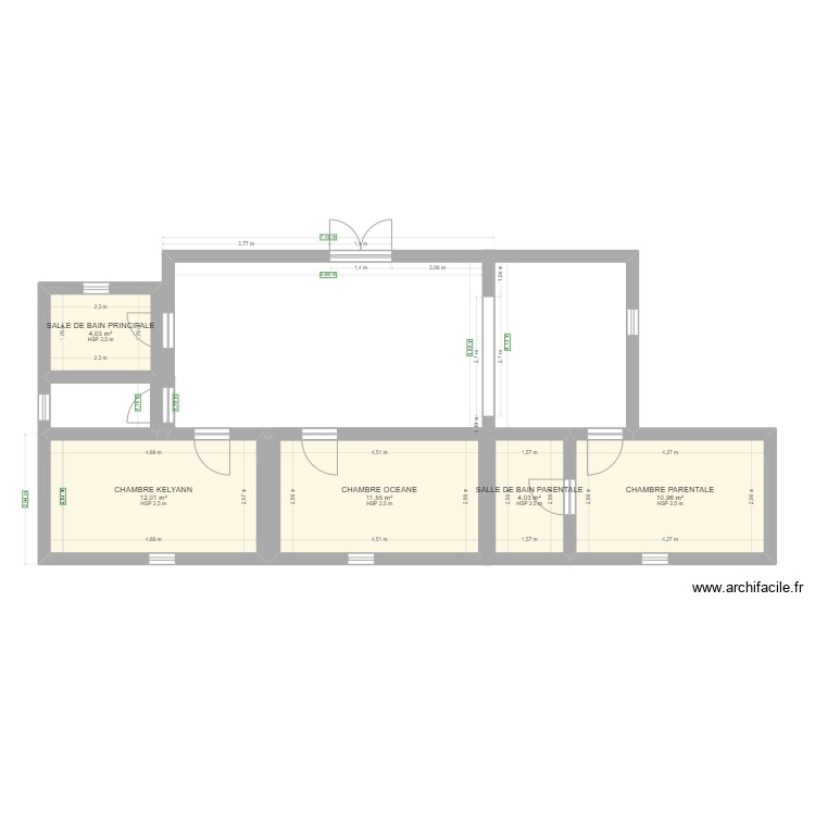 MAISON F4 - Plan dessiné par Laura 97231