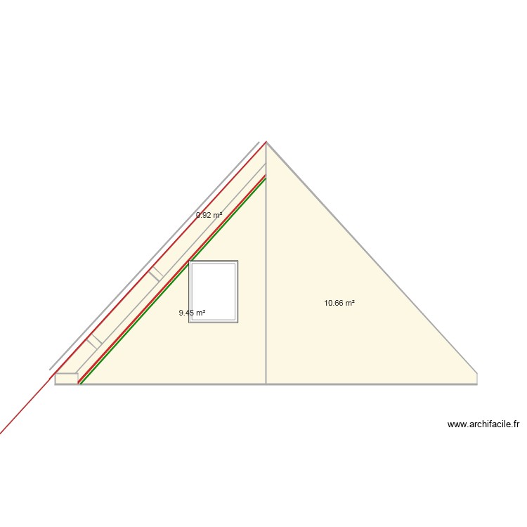 toiture - Plan dessiné par jfpey