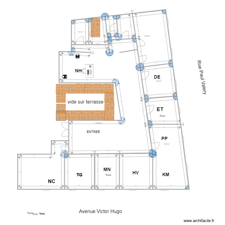 Plan distrib locaux 48 - Plan dessiné par Archibuild