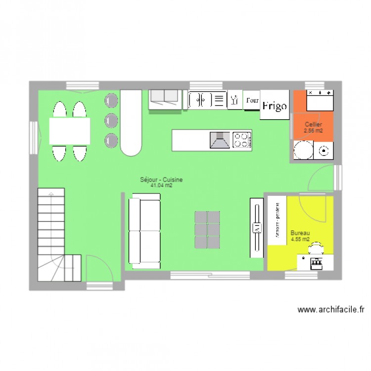 Plan RDC 1 - Plan dessiné par Natacha71