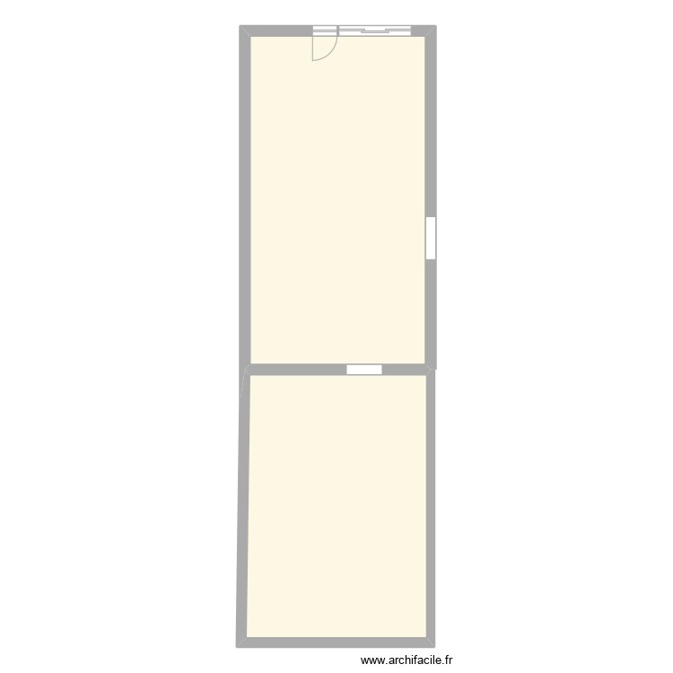 le donjon - Plan 2 pièces 112 m2 dessiné par jeremy85200