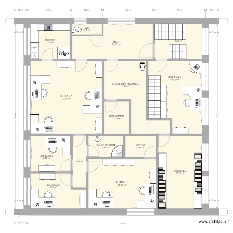 conciergerie 1 - Plan dessiné par spwfred