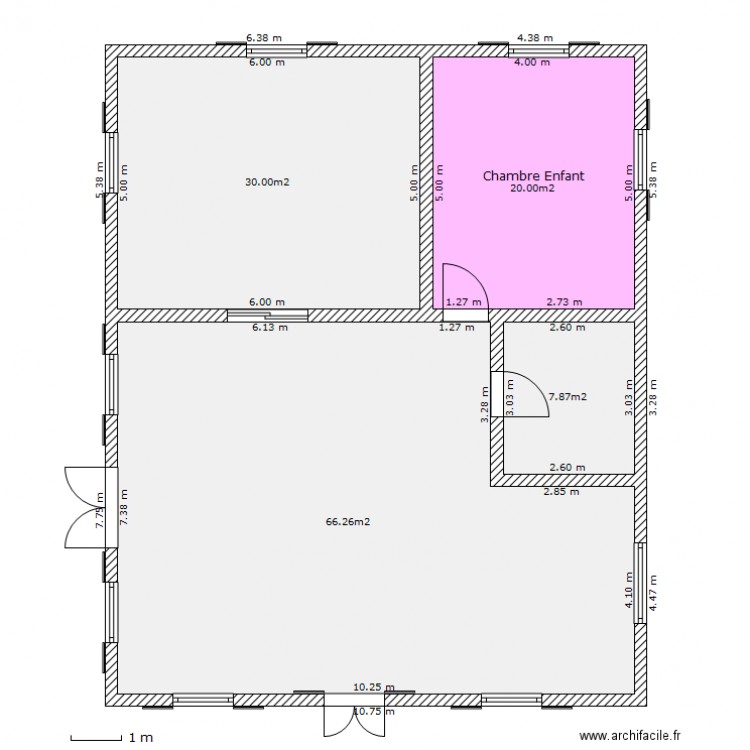 Villa basse 1 - Plan dessiné par loukoulou