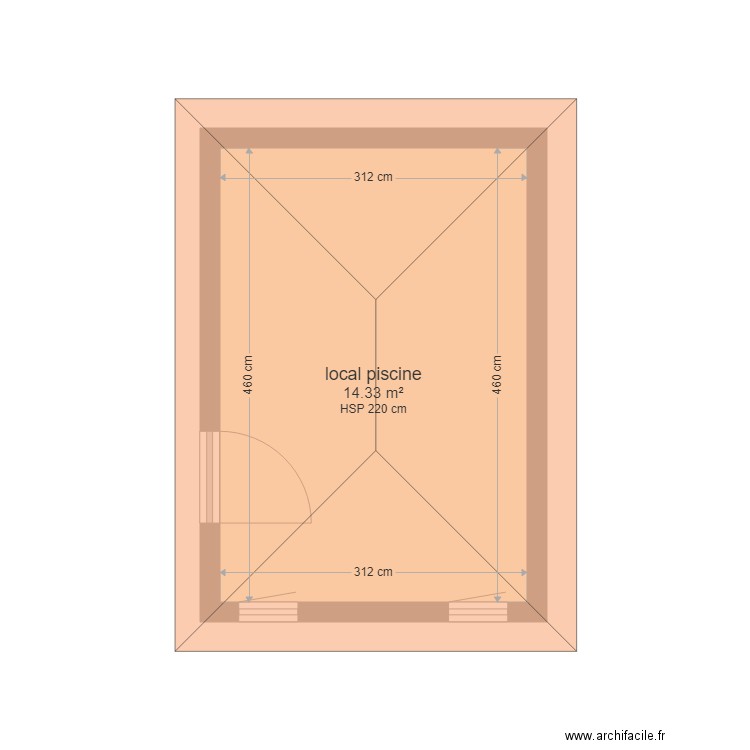 Gassin plan local piscine 01 - Plan dessiné par pulco1