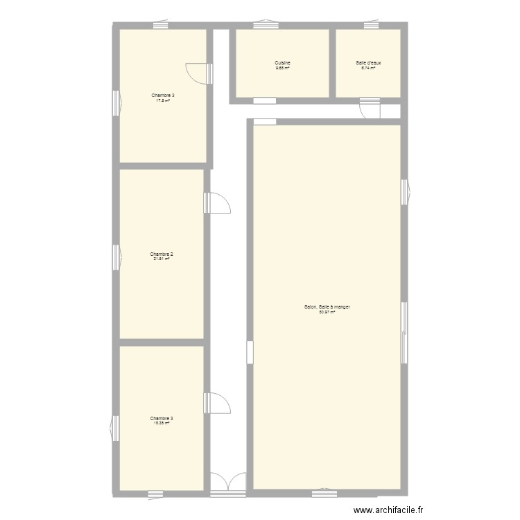 Trano - Plan dessiné par radoherve