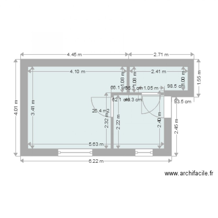 PLAN AVEC COTATION - Plan dessiné par sendral
