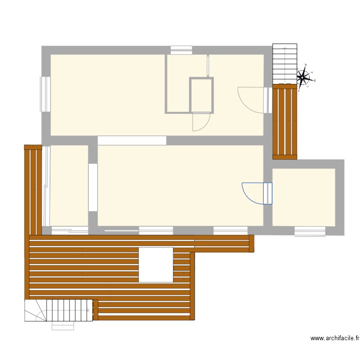 Terrasse - Plan dessiné par scalpub