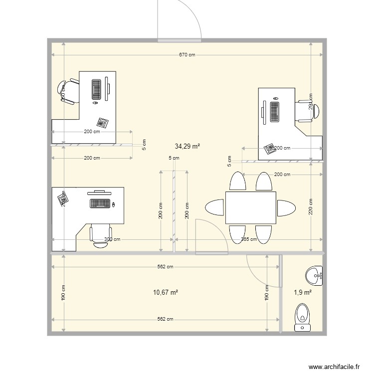 Plan – Grand Bureau – Par ciweb ️ | ArchiFacile