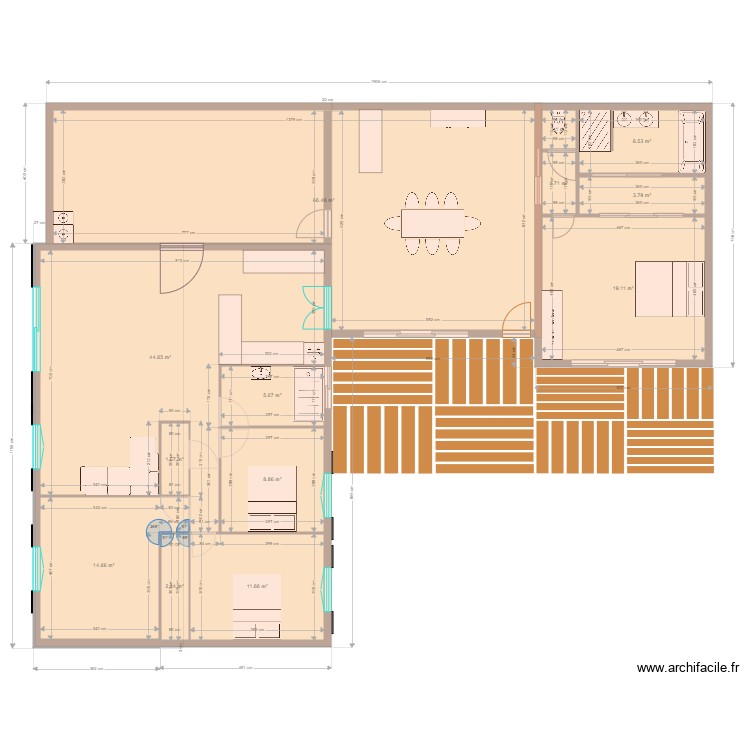 maison st pierre - Plan dessiné par michok61