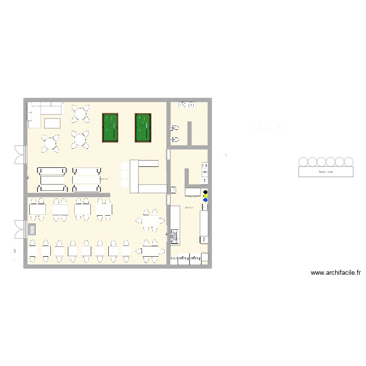 Plan – Restaurant – Par henri jason ️ | ArchiFacile