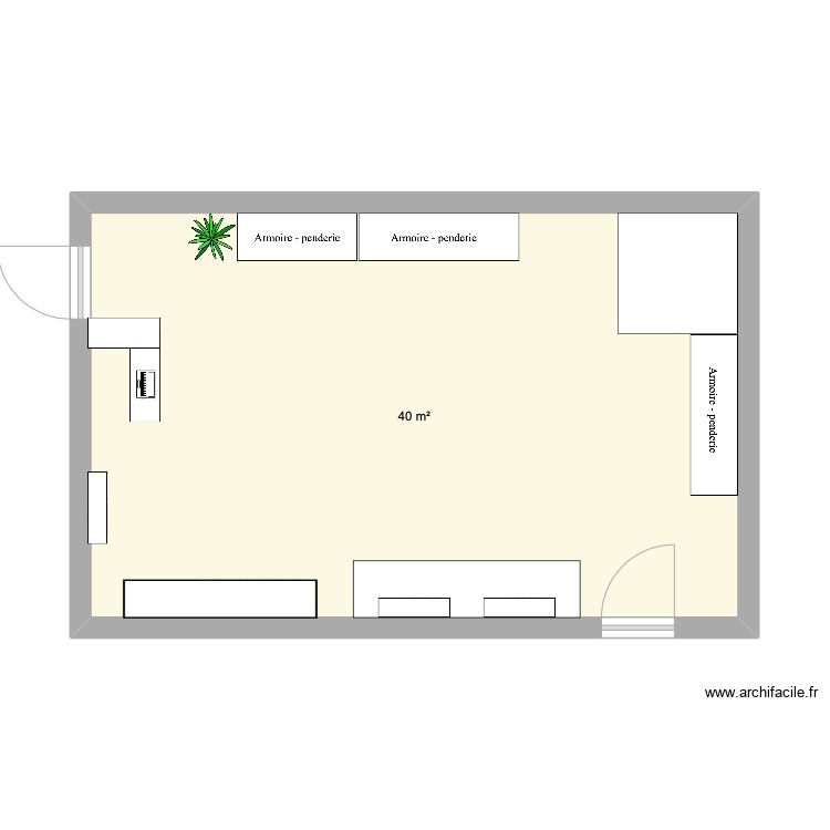 Boutique - Plan dessiné par CloéMoal