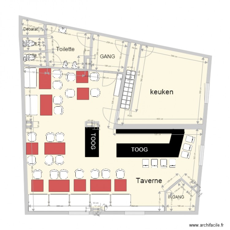 Plan – taverne – Par OlivierK ️ | ArchiFacile